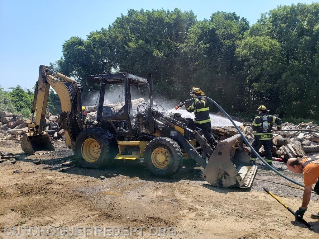 CFD responds to Backhoe Fire - Cutchogue Fire Department