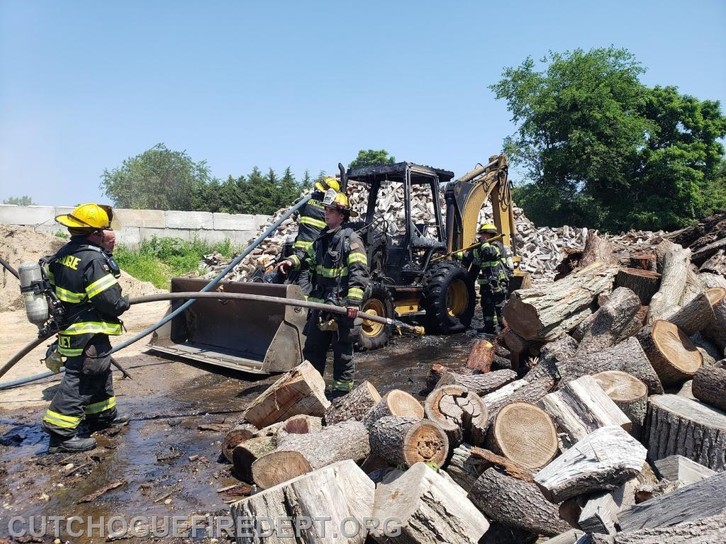 CFD responds to Backhoe Fire - Cutchogue Fire Department