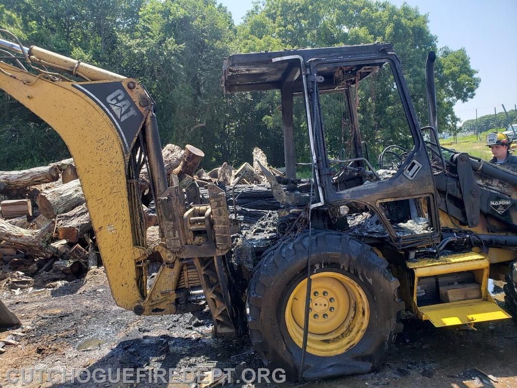 CFD responds to Backhoe Fire - Cutchogue Fire Department