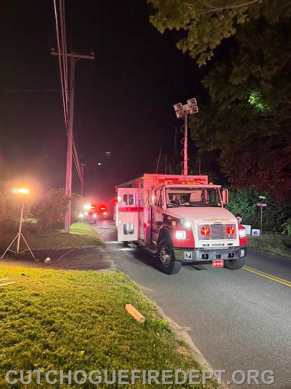 CFD Responds to Overnight MVA: Heavy Rescue - Rollover - Cutchogue Fire ...