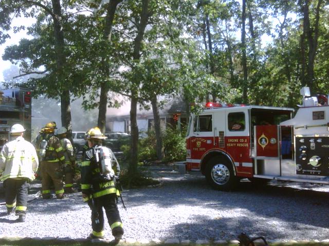 Mutual Aid to Mattituck FD - Structure Fire - Cutchogue Fire Department