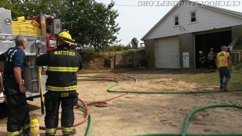 CFD Responds to Mattituck Barn Fire - Cutchogue Fire Department
